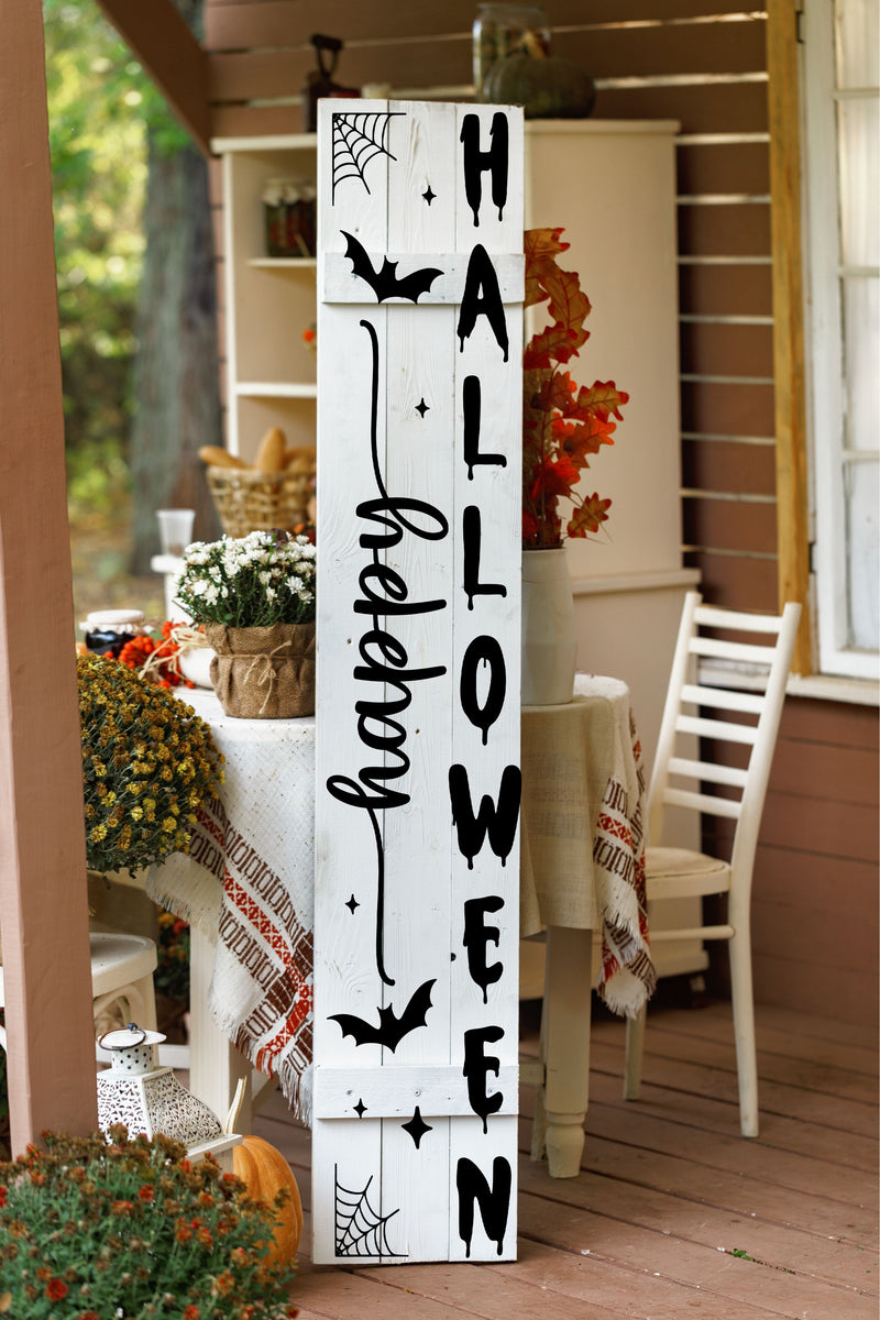 5 Trick or Treat Porch Sign Designs, Halloween Porch Sign, Welcome Sig ...