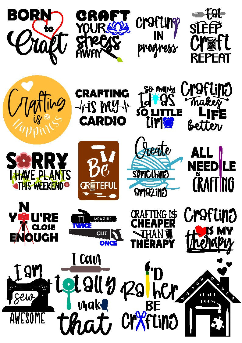 20 Multi-Craft Sayings Bundle SVG+ – Craft Room Time